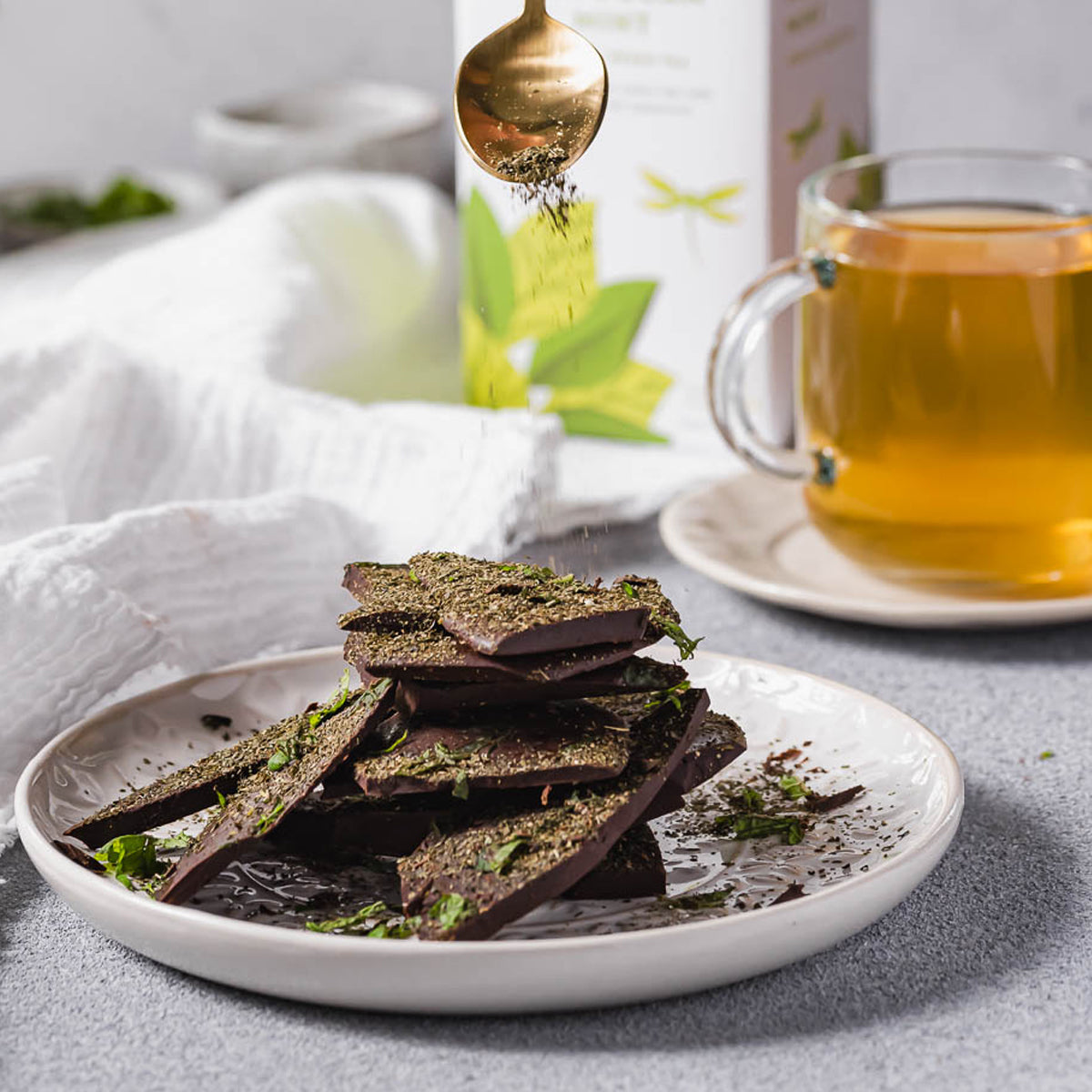 Moroccan Mint Chocolate Bark – Dragonfly Tea