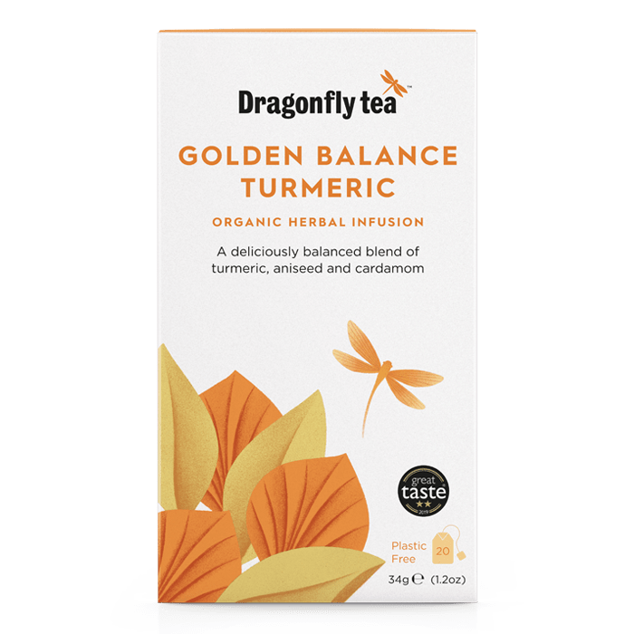 Golden Balance Turmeric Herbal Tea Bags – Dragonfly Tea